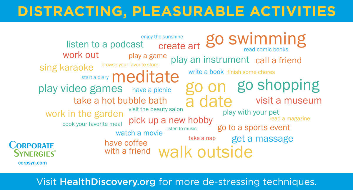Distracting Activities Are a Go-To for Stress Relief